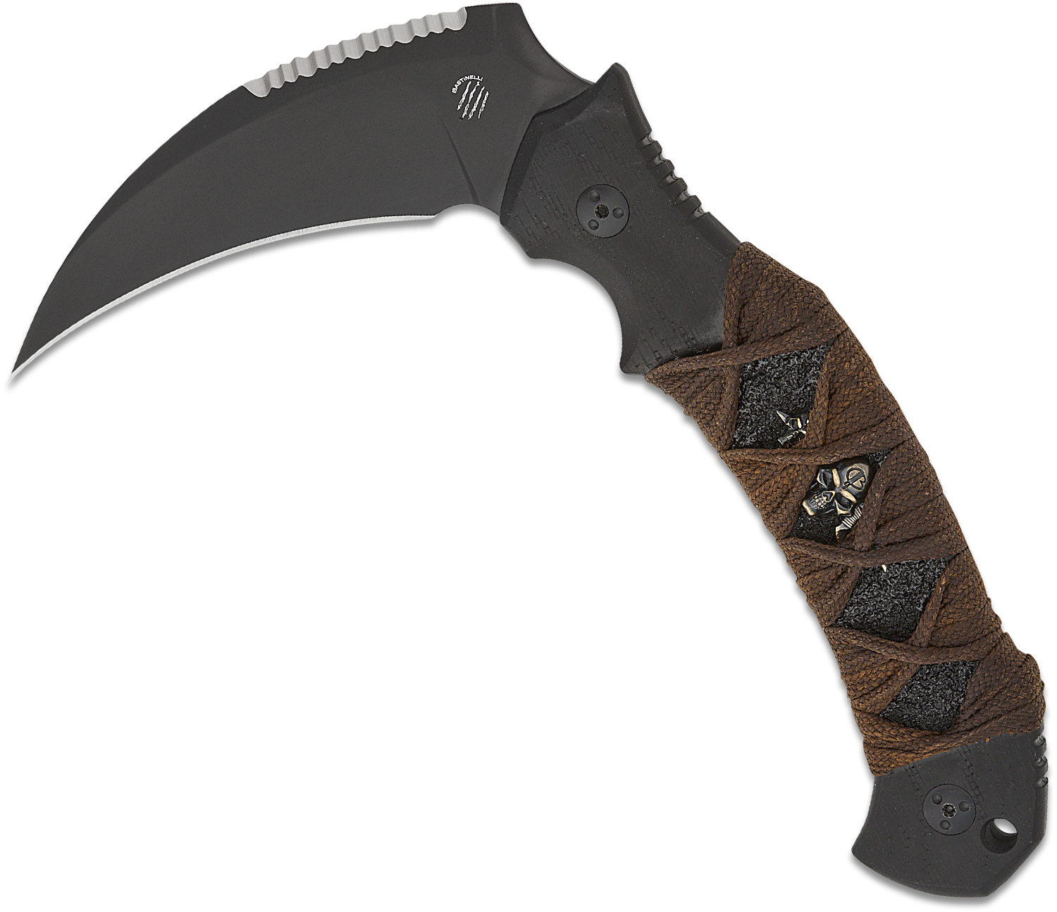 Bastinelli Creations Grumpy Scythe (Kama) Tomahawk Fixed Blade Knife 5 ...