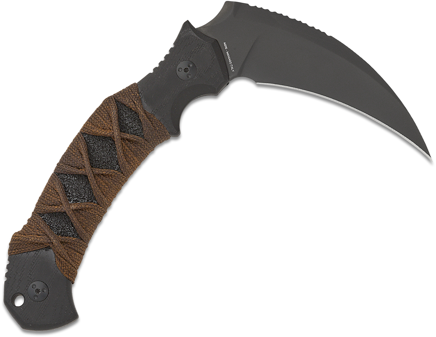 Bastinelli Creations Grumpy Scythe Tomahawk Fixed Blade Knife 5" M390 ...