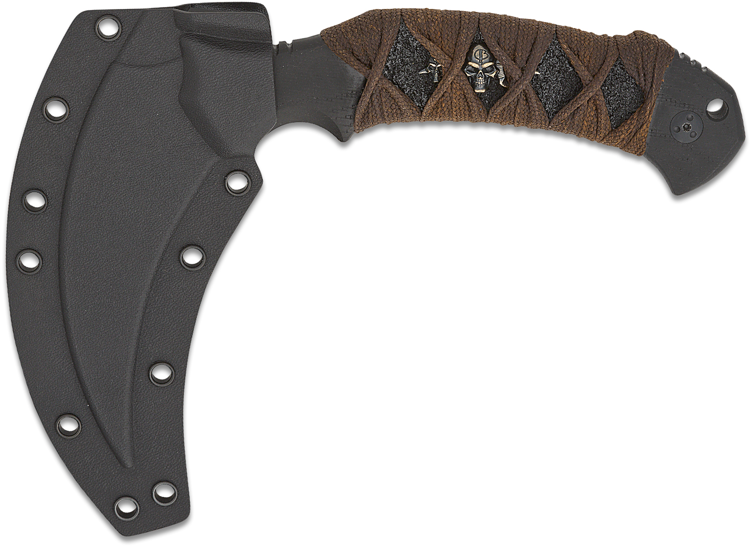 Bastinelli Creations Grumpy Scythe Tomahawk Fixed Blade Knife 5" M390 ...