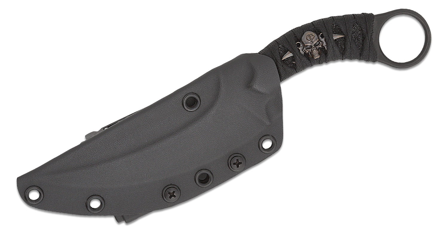 Bastinelli Creations Mako Fixed Blade Knife 4.625" N690Co Black PVD ...