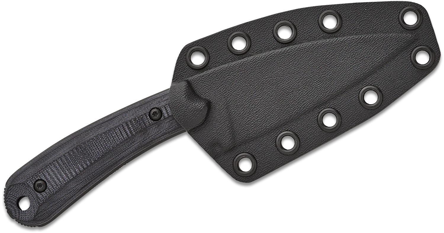 Bastinelli Creations Sin Fixed Blade Knife 3.5" N690Co Black ...