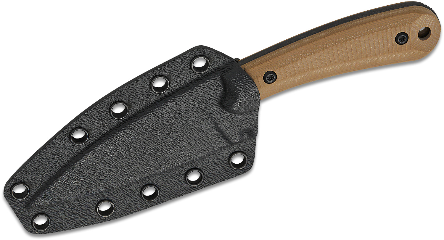 Bastinelli Creations Sin Fixed Blade Knife 3.5" N690Co Black ...