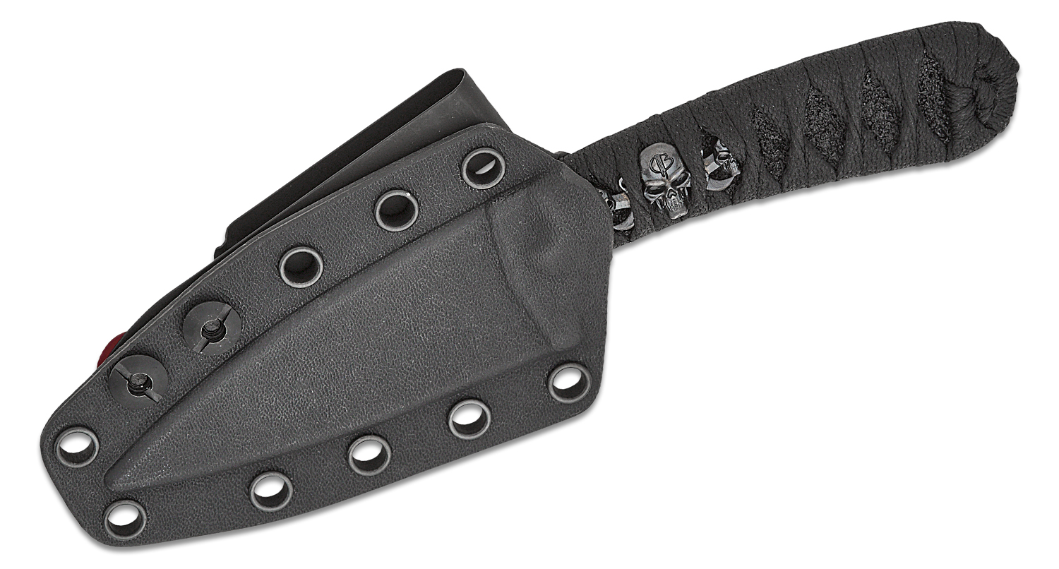 Bastinelli Creations Custom Sin Fixed Blade Knife 3.5" N690Co Black ...