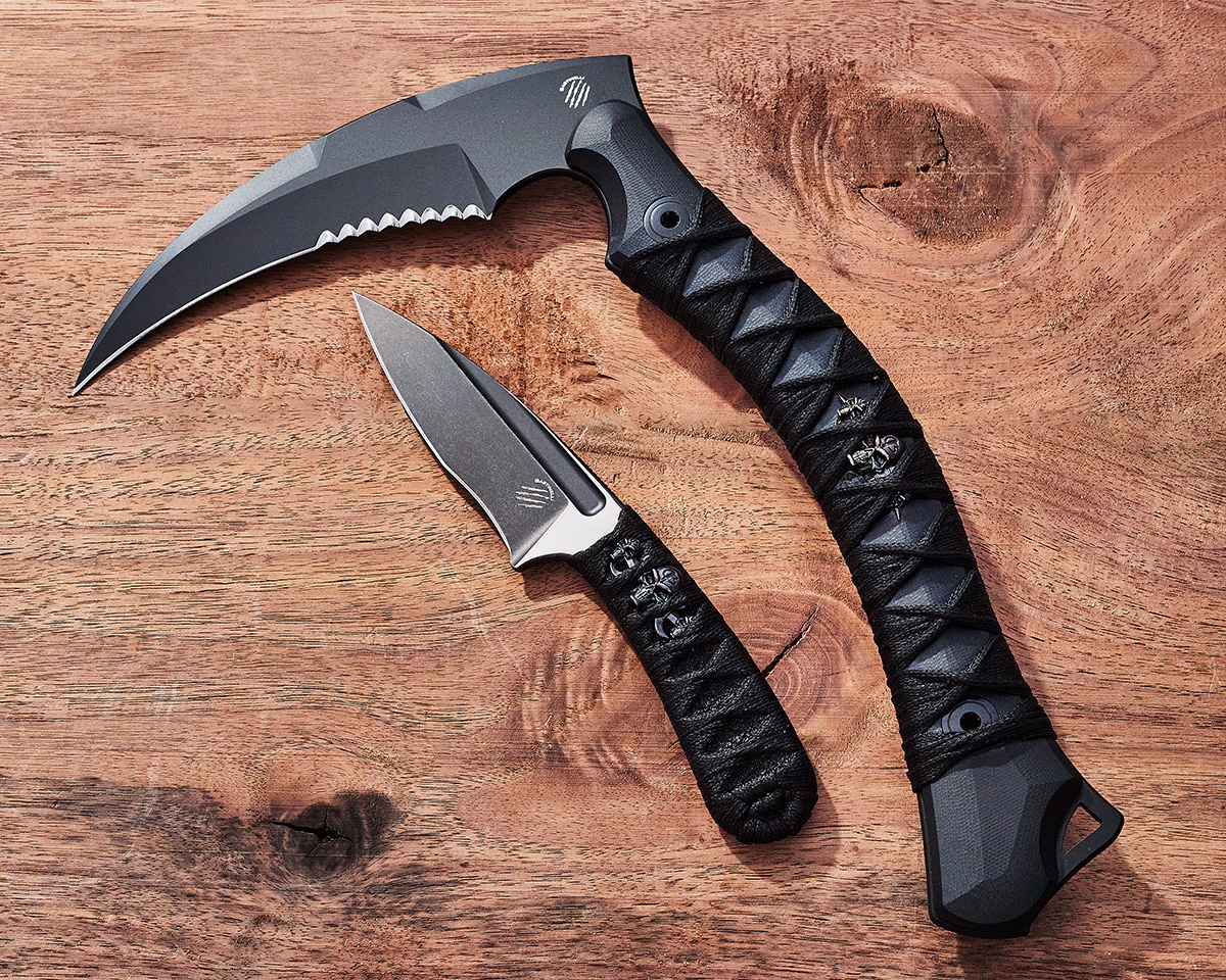 Bastinelli Creations Custom Sin Fixed Blade Knife 3.5" N690Co Black ...