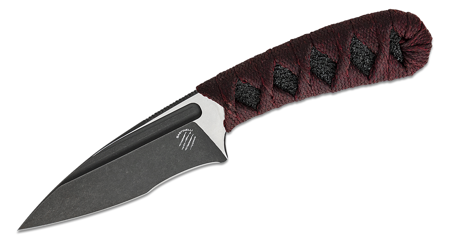 Bastinelli Creations Sin Fixed Blade Knife 3.5" N690Co Black ...