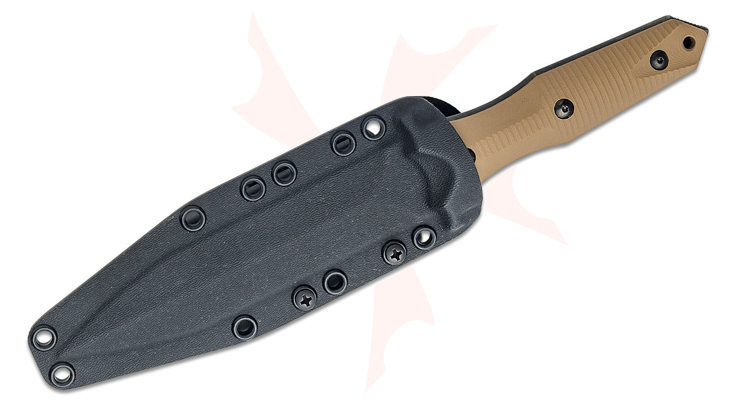 Bastinelli Creations Grozo Fixed Blade Knife 6" N690 Black PVD Double ...