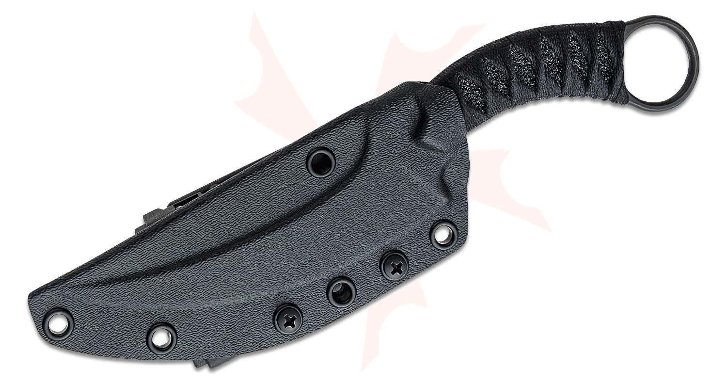 Bastinelli Creations Mako Fixed Blade Knife 4.625" N690Co Black PVD ...