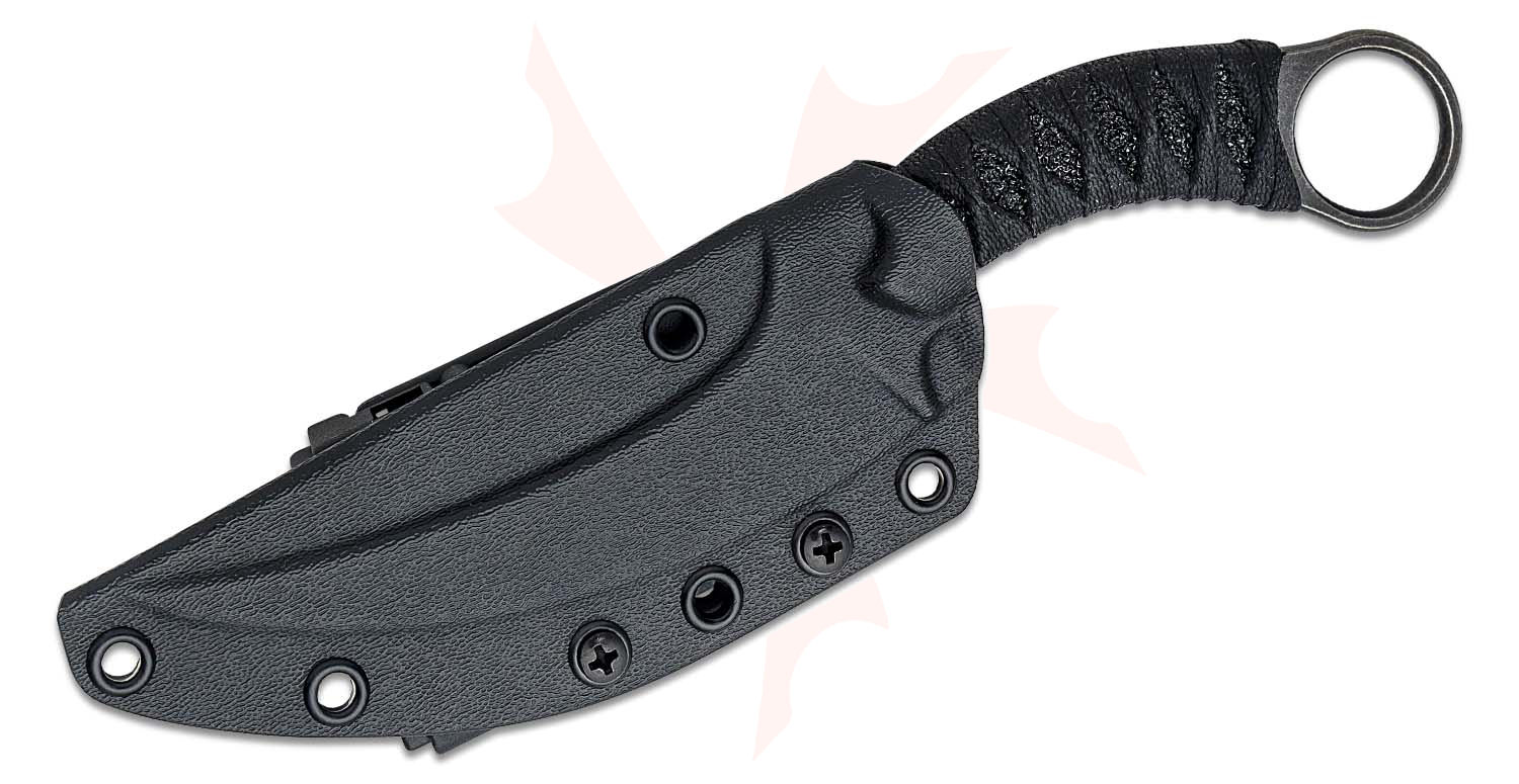 Bastinelli Creations Mako Fixed Blade Knife 4.625" N690Co Black PVD ...
