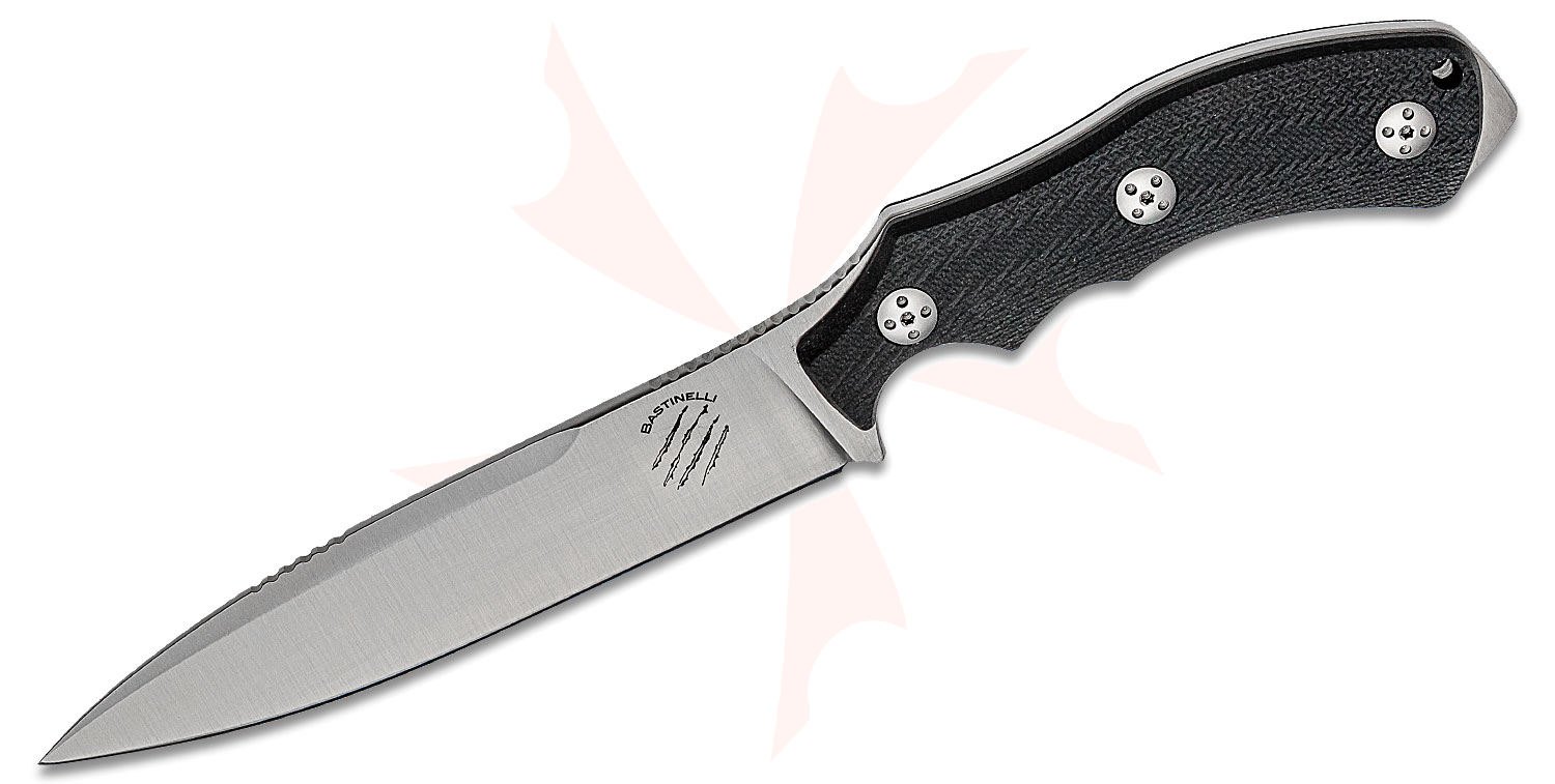 Bastinelli Creations Raptor "L" Fixed Blade Knife 5.625" M390 Satin ...