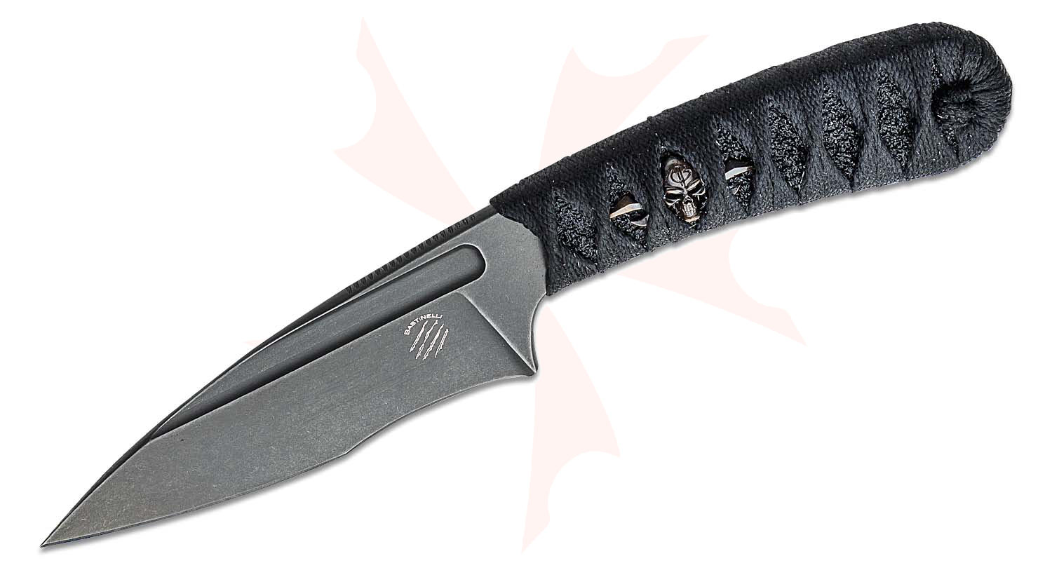 Bastinelli Creations Sin Fixed Blade Knife 3.5" N690Co Black ...