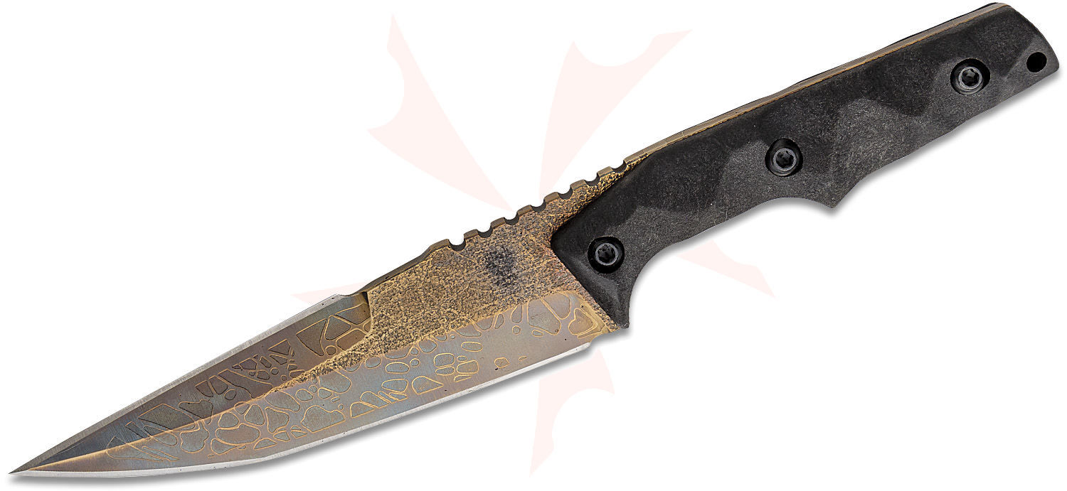 Bawidamann Blades Custom Fixed Blade Knife 5" CPM-3V Acid Etched ...