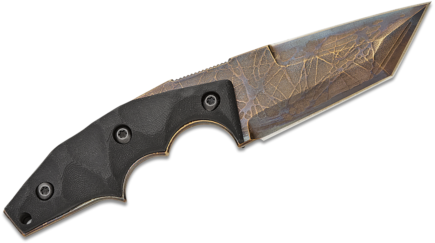 Bawidamann Blades Pogn L Fixed Blade Knife 3.5" CPM-S35VN Acid Etched ...