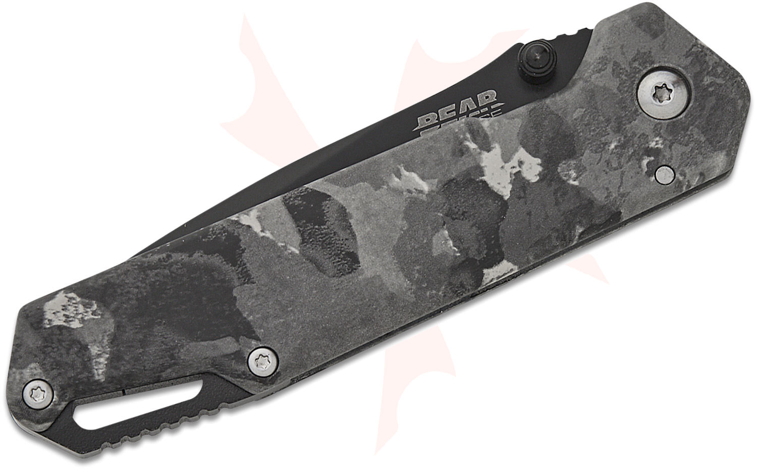 Bear & Son Bear Edge Brisk 3.0 Folding Knife 2.88" 440 Black Drop Point ...