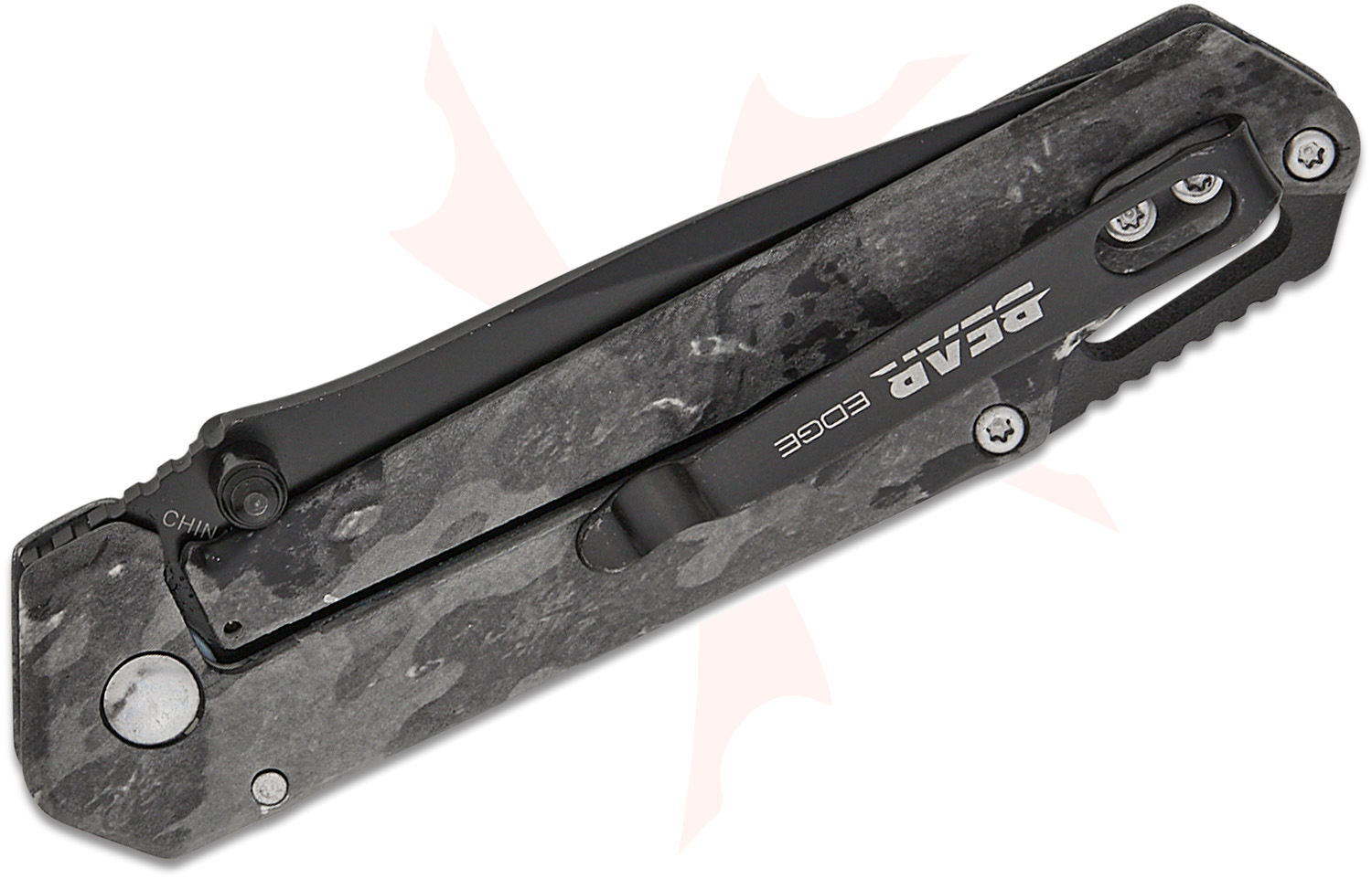 Bear & Son Bear Edge Brisk 3.0 Folding Knife 2.88" 440 Black Drop Point ...