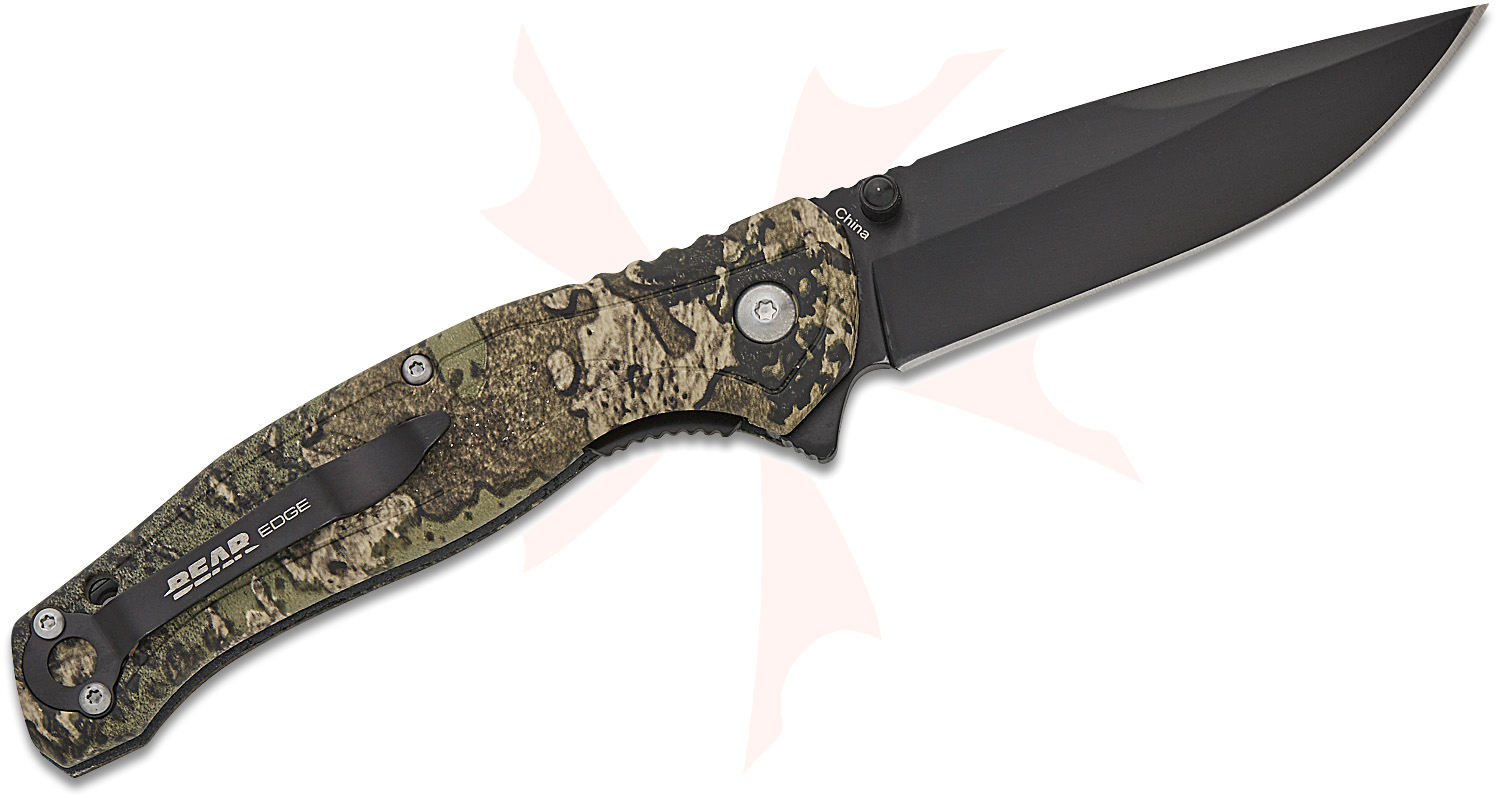 Bear & Son Bear Edge Brisk 2.0 Sideliner Flipper Knife 3.13" 440 Black ...