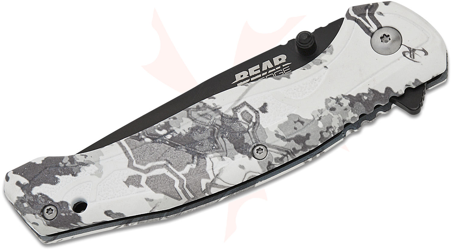 Bear & Son Bear Edge Brisk 2.0 Sideliner Flipper Knife 3.13" 440 Black ...