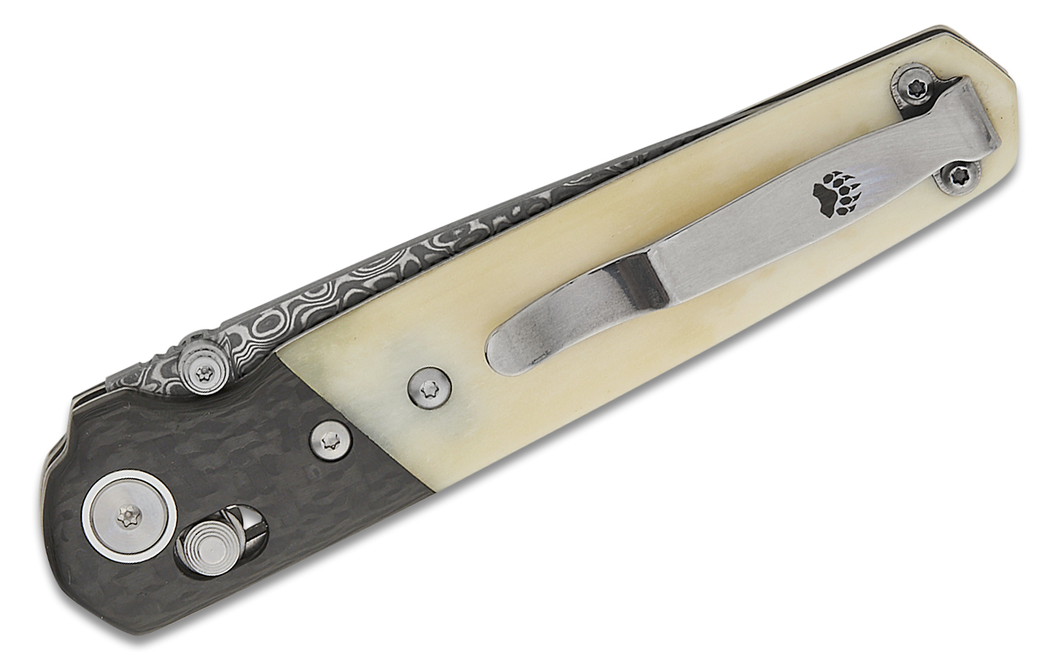 Bear & Son WSB22D Lawman Crossbar Lock Folding Knife 3.42" Damascus ...