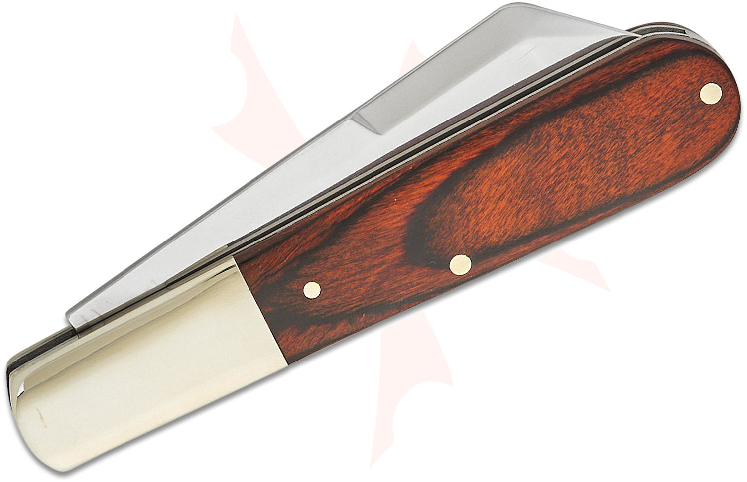 Bear & Son 2180R Large Sheepsfoot Barlow 4" Closed, Rosewood Handles ...