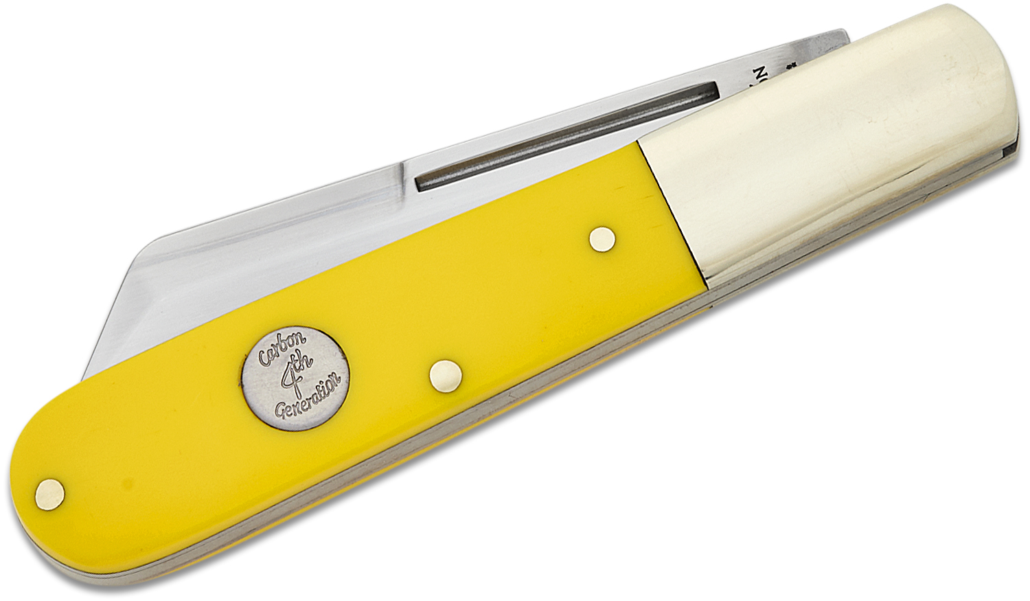 Bear & Son C3180 Large Sheepsfoot Barlow 4" Closed, Yellow Delrin ...