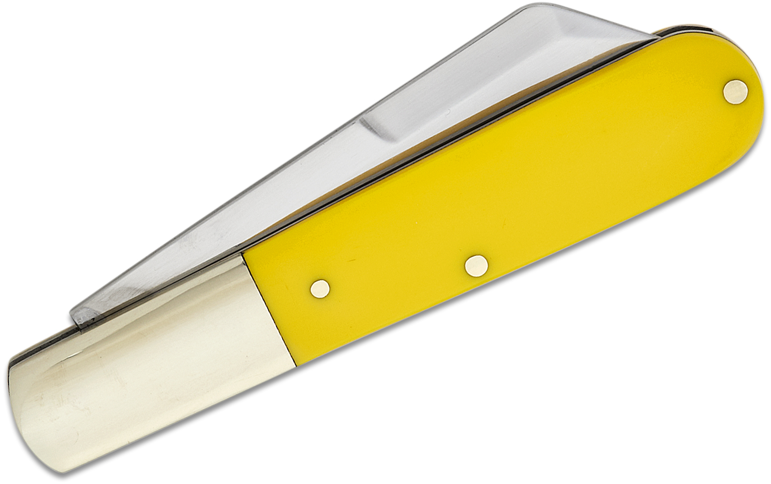 Bear & Son C3180 Yellow Delrin Sheepsfoot Barlow 4" Closed, Yellow ...