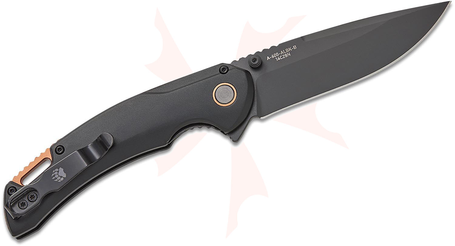 Bear OPS Load Out I Assisted Flipper Knife 3.46" 14C28N Black DLC Drop ...