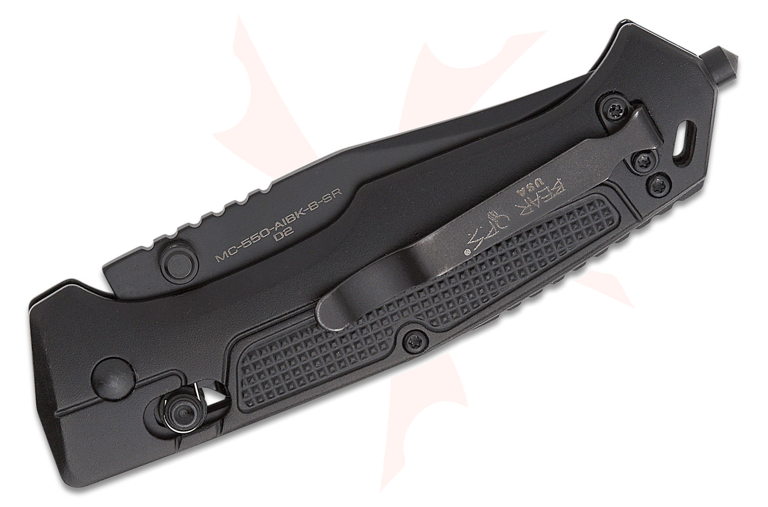 Bear OPS Rancor IV Slide Lock Folding Knife 3.25" Sandvik 14C28N Black ...