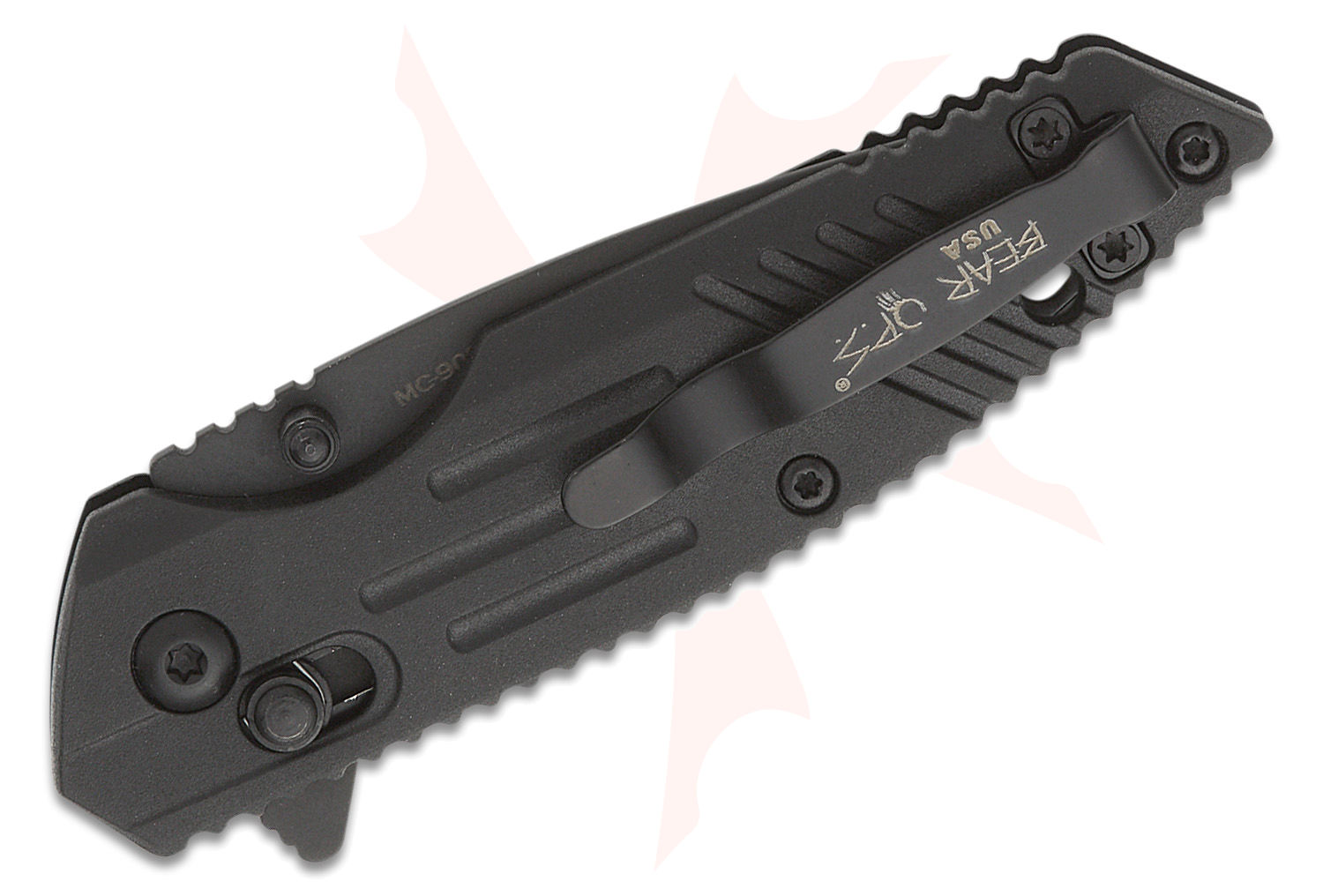 Bear OPS Mini Rancor IX Slide Lock Flipper Knife 2.36" D2 Black Drop ...