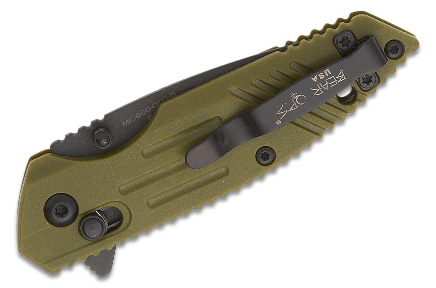 Bear OPS Mini Rancor IX Slide Lock Flipper Knife 2.36" D2 Black Drop ...