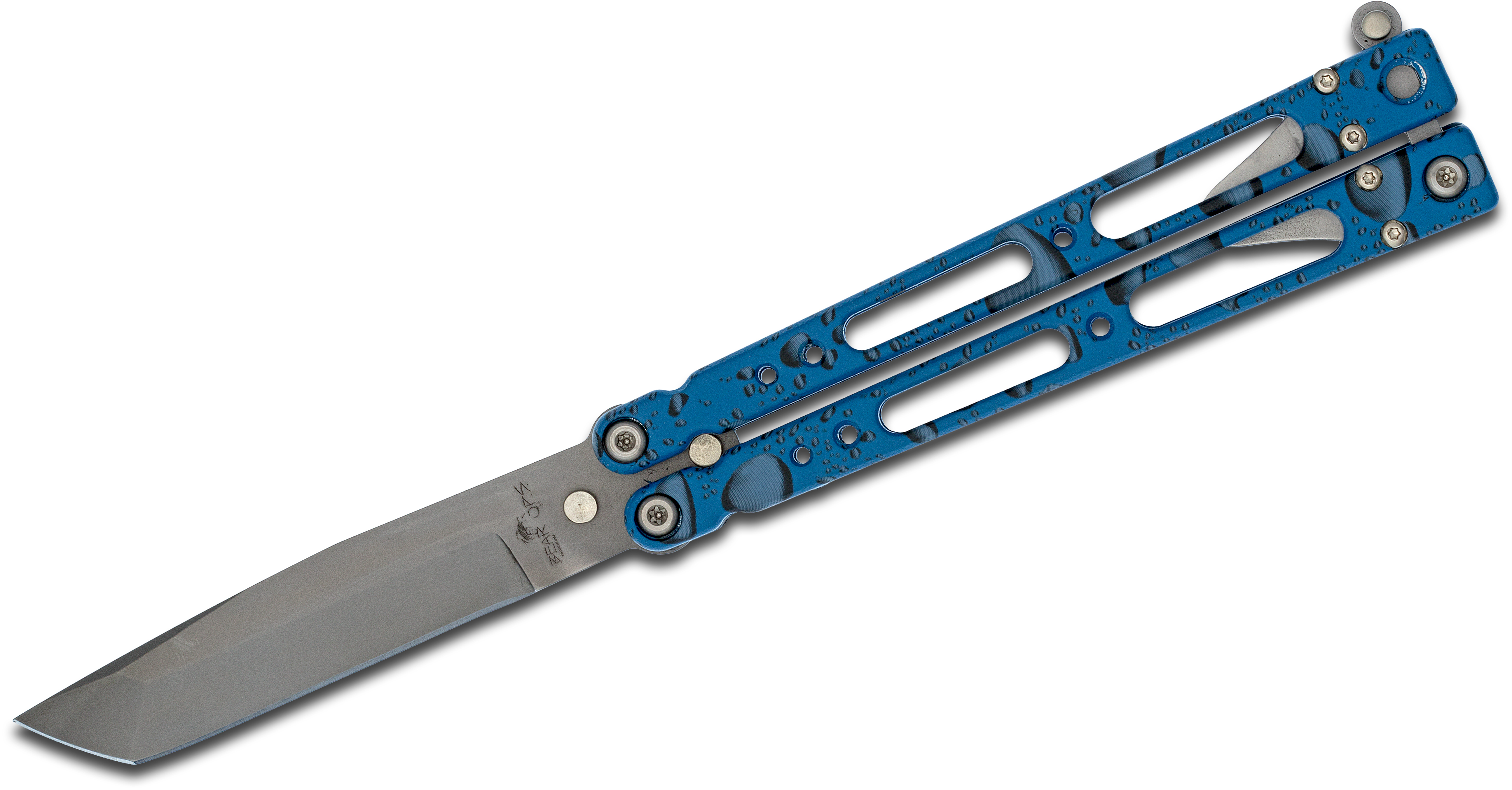 Bear OPS B-410-ALBD-AP Bear Song IV Butterfly Knife 3.875" Bead Blast ...