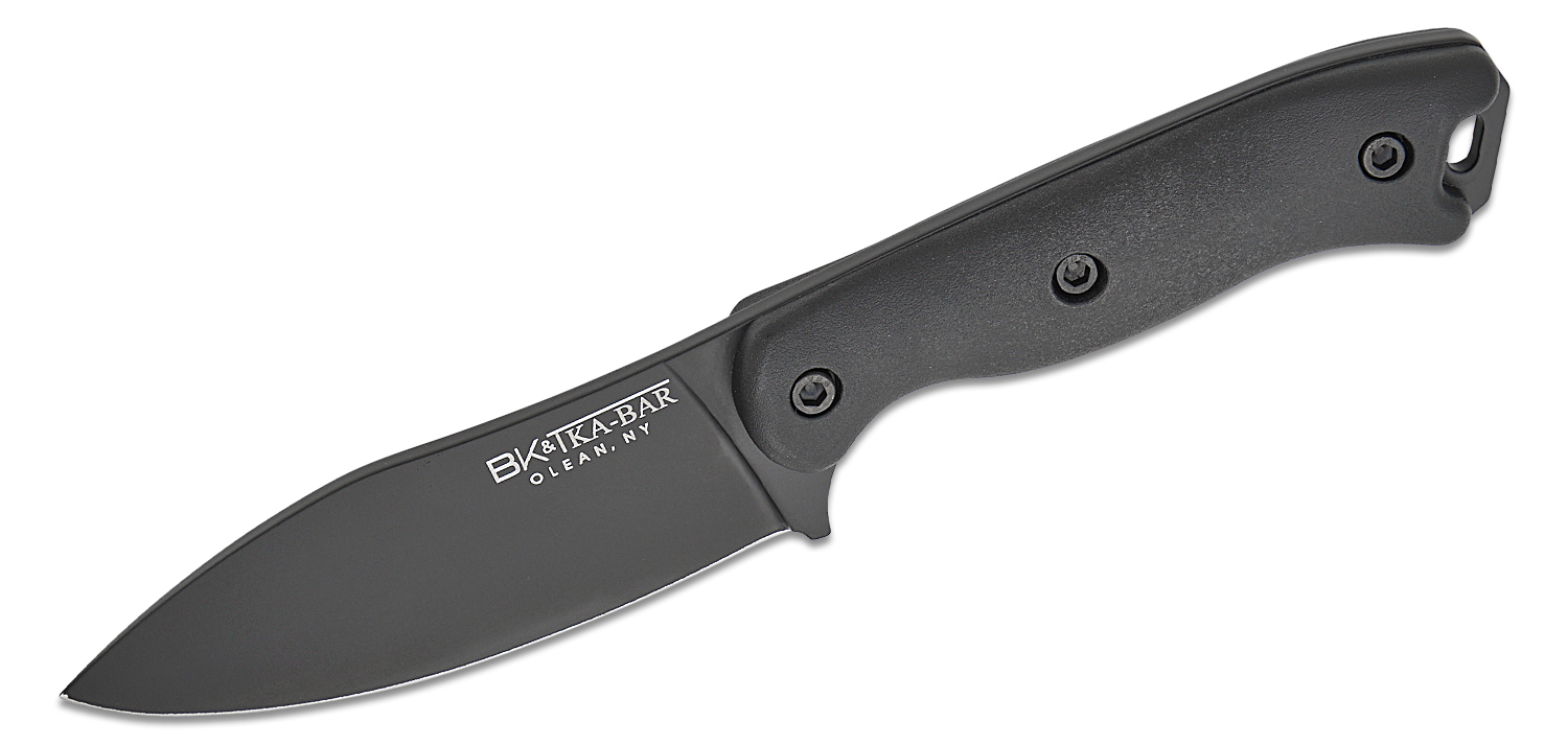 KA-BAR Becker BK19BK Nessmuk Fixed Blade Knife 4.31" 1095 Black Nessmuk ...