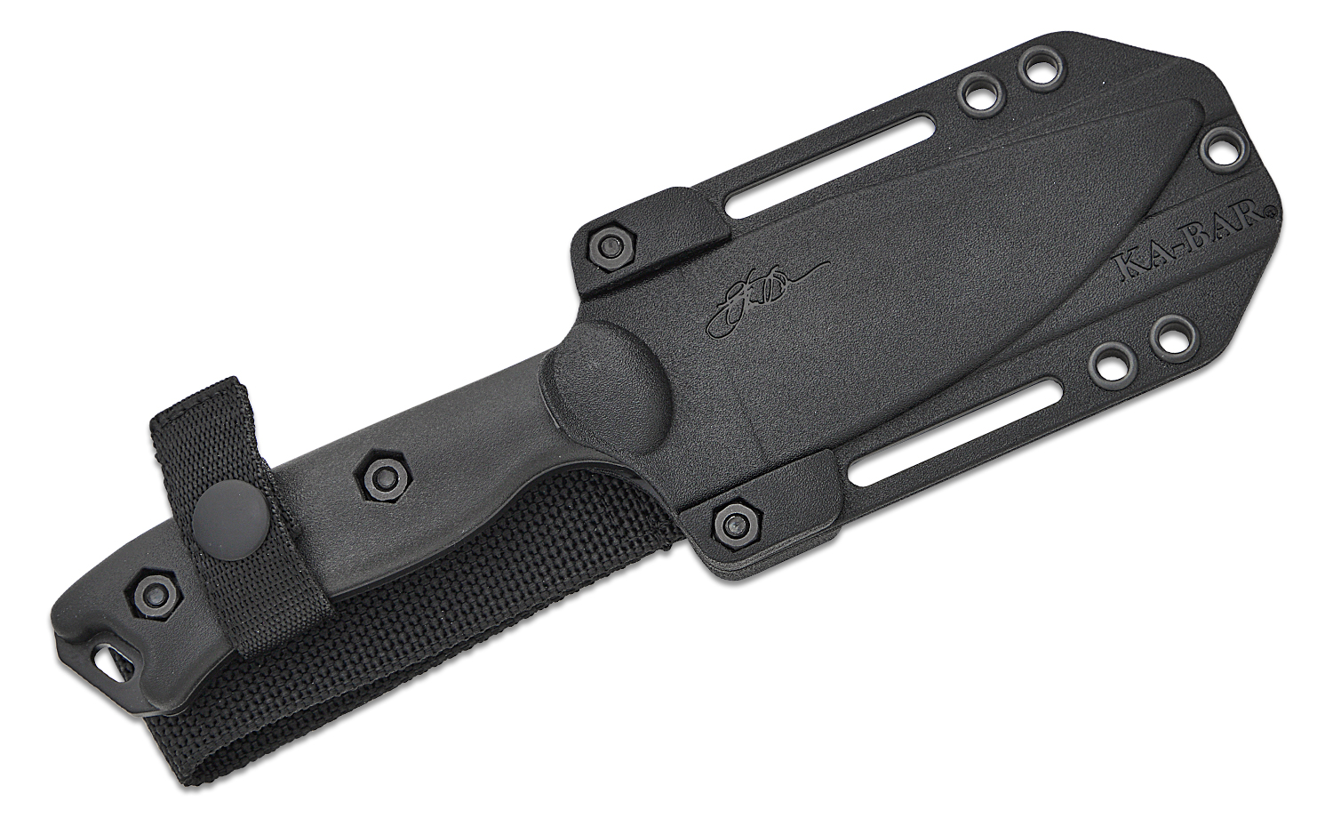 KA-BAR Becker BK19BK Nessmuk Fixed Blade Knife 4.31" 1095 Black Nessmuk ...
