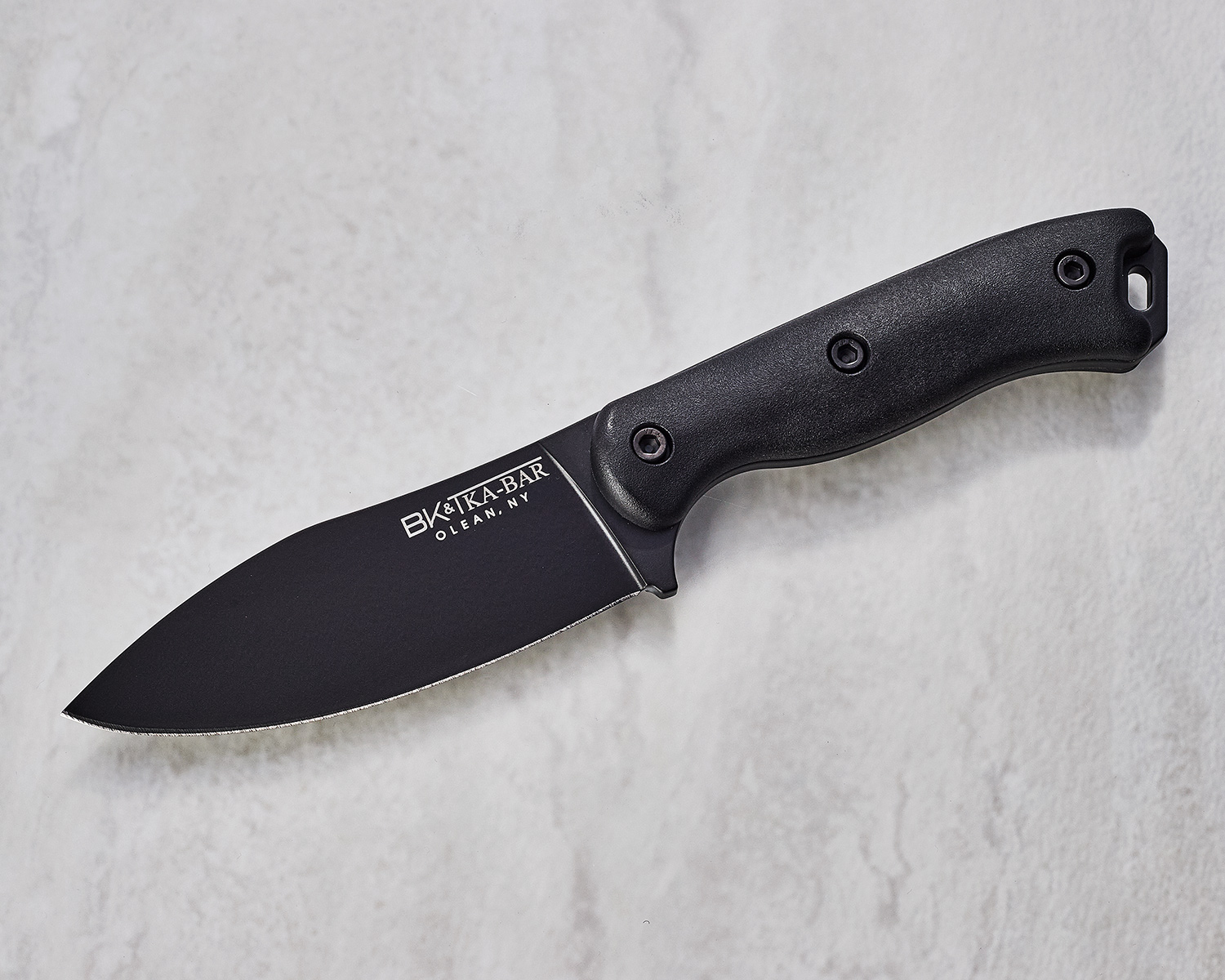KA-BAR Becker BK19BK Nessmuk Fixed Blade Knife 4.31" 1095 Black Nessmuk ...
