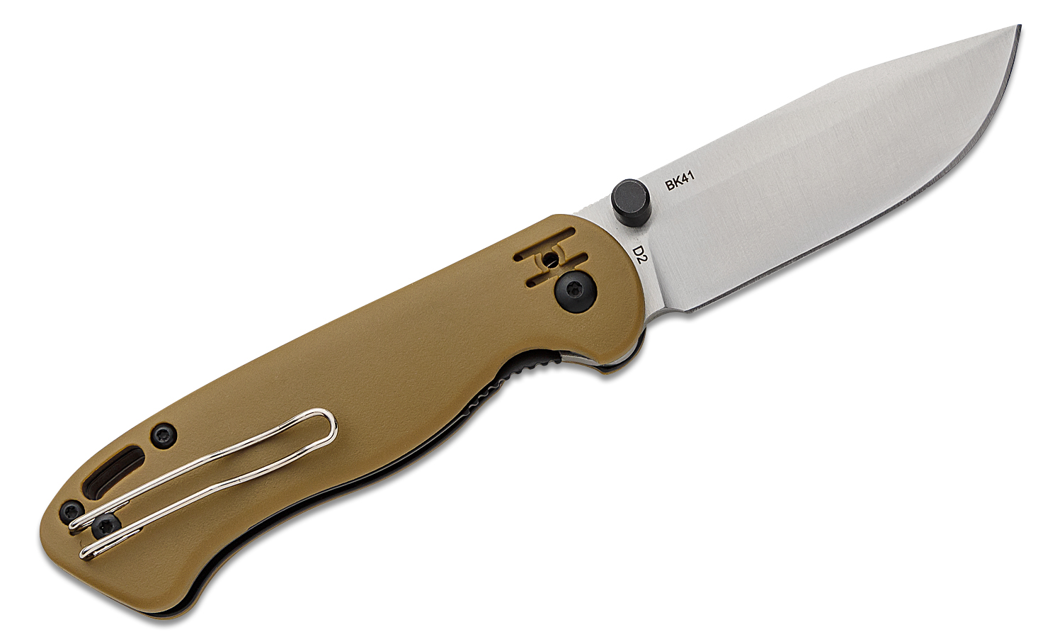 KA-BAR BK41 Becker Mini Folding Knife 2.84" D2 Drop Point Blade, Tan ...