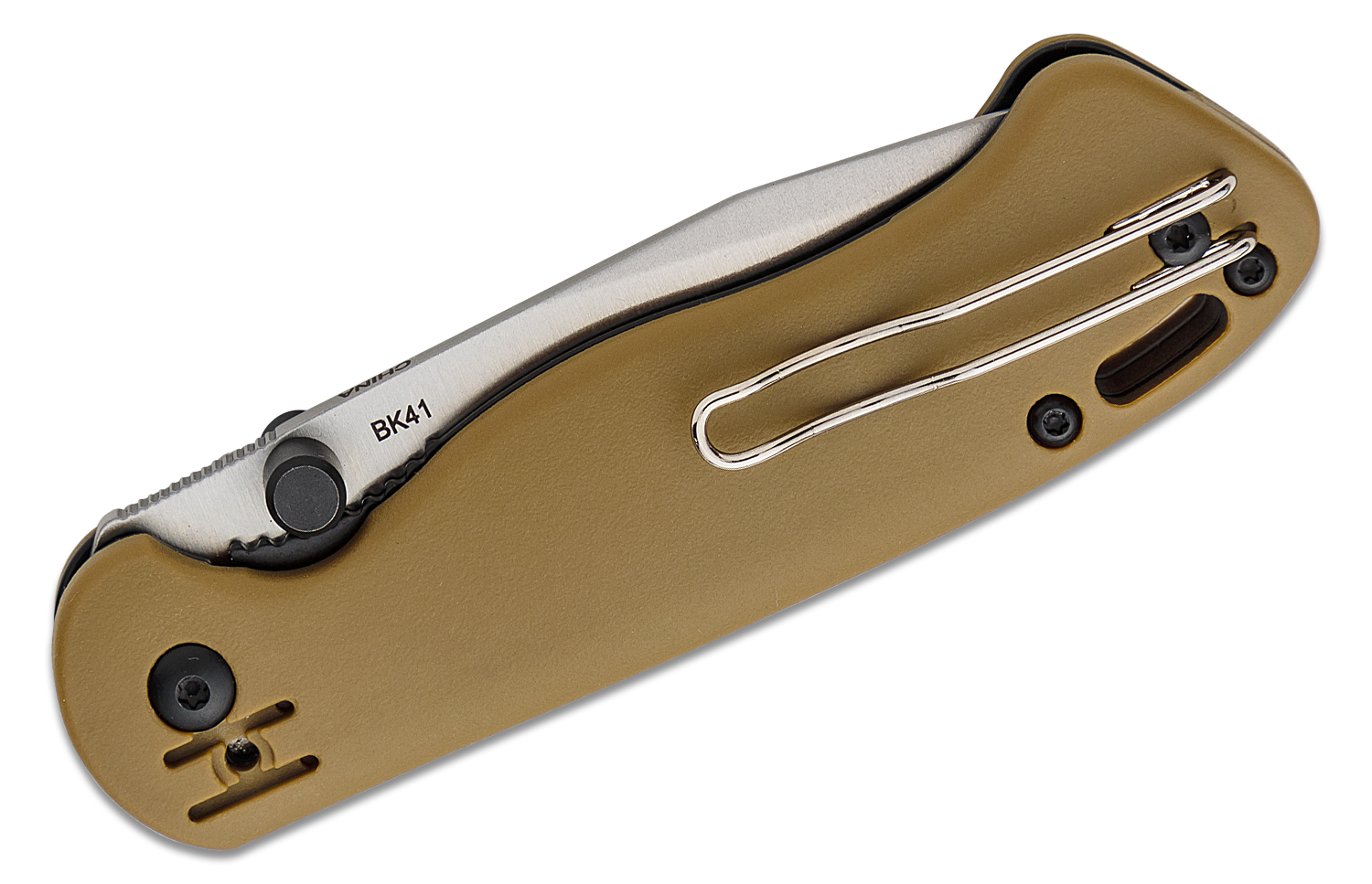 KA-BAR BK41 Becker Mini Folding Knife 2.84" D2 Drop Point Blade, Tan ...