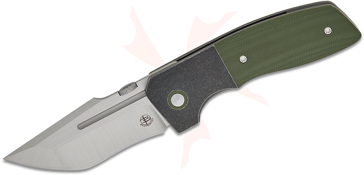 Begg Knives BG062 One Bolster Lock Folding Knife 3.07" VG-10 Satin ...