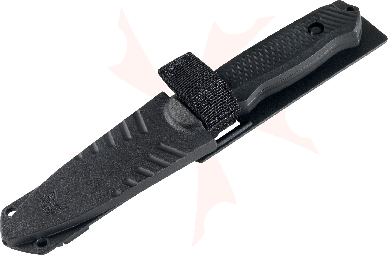 Benchmade Nim Cub II Compact 3.5" Fixed Black Combo Blade - KnifeCenter ...