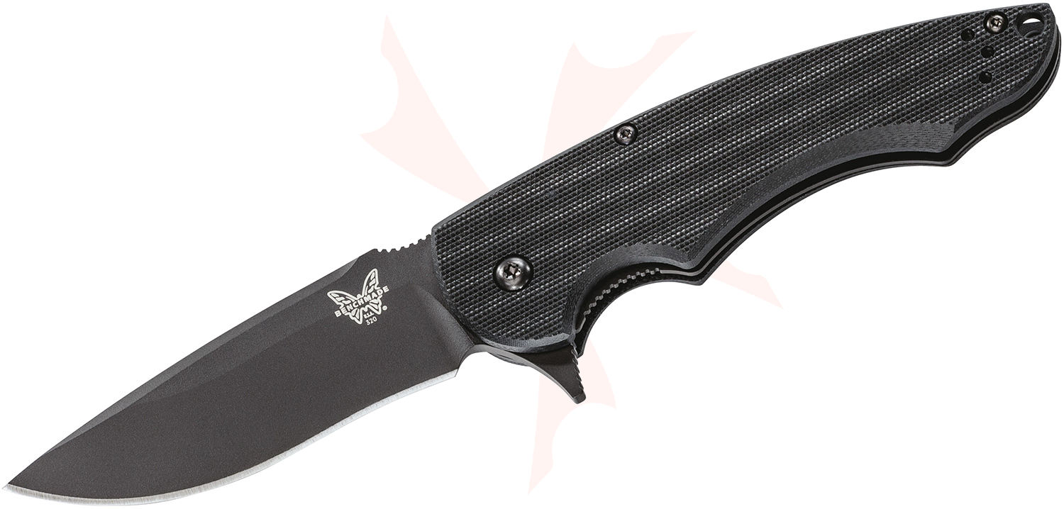 Benchmade 320BK Butch Ball Precinct Flipper Knife 3.3" 154CM Black ...
