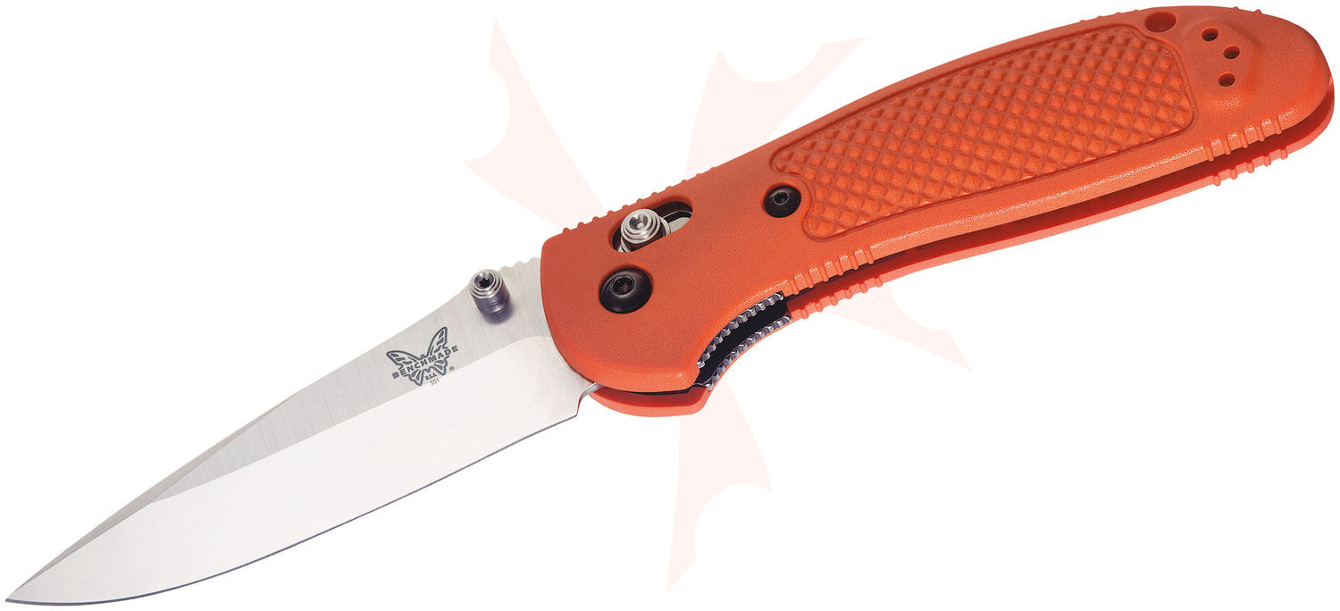 Benchmade Griptilian Folding Knife 3.45" Satin Drop Point Plain Blade ...