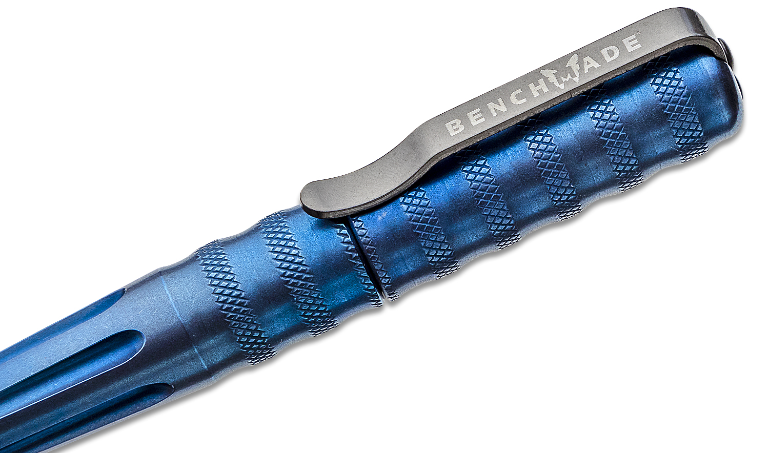 Benchmade Blue Titanium Series Pen, Black Ink - KnifeCenter - 1100-16 ...