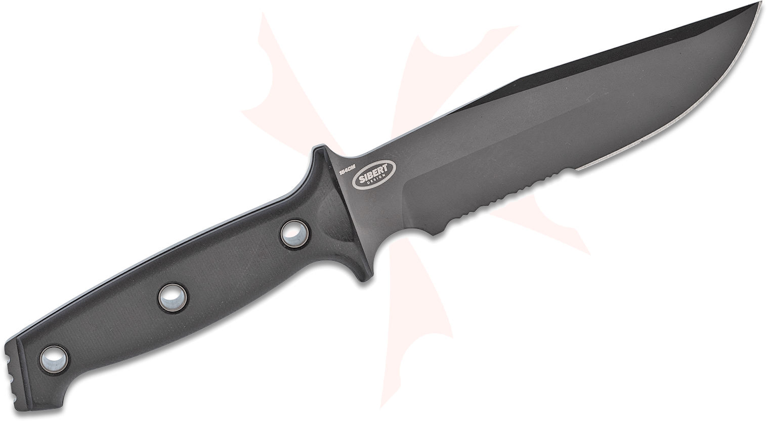 Benchmade Sibert Arvensis Fixed 6.44" 154CM Black Combo Blade, Black ...