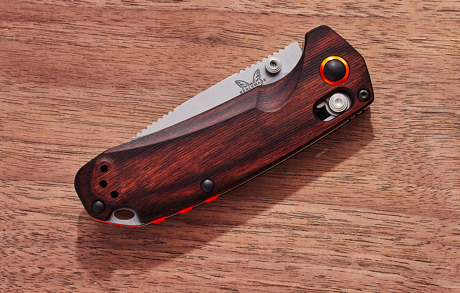 Benchmade Hunt North Fork Folding Knife 2.97" S30V Stonewashed Drop ...