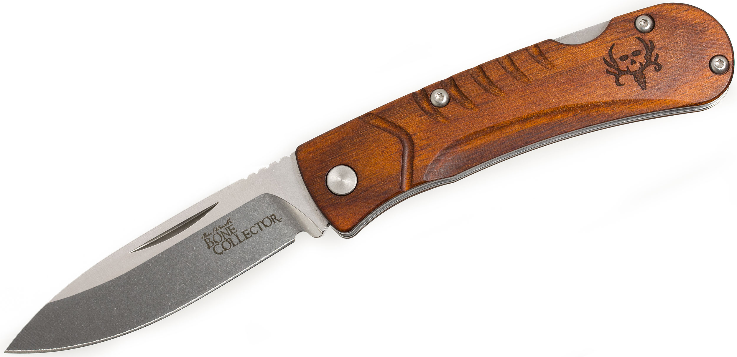 Benchmade 15055-2 Bone Collector Lockback Folder 2.89" D2 Plain Blade ...