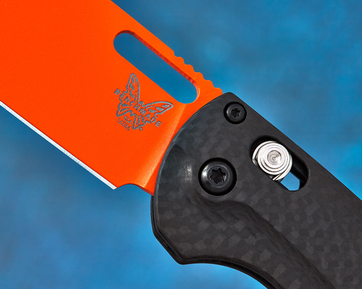 Benchmade Hunt Taggedout AXIS Folding Knife 3.5" CPM-MagnaCut Orange ...