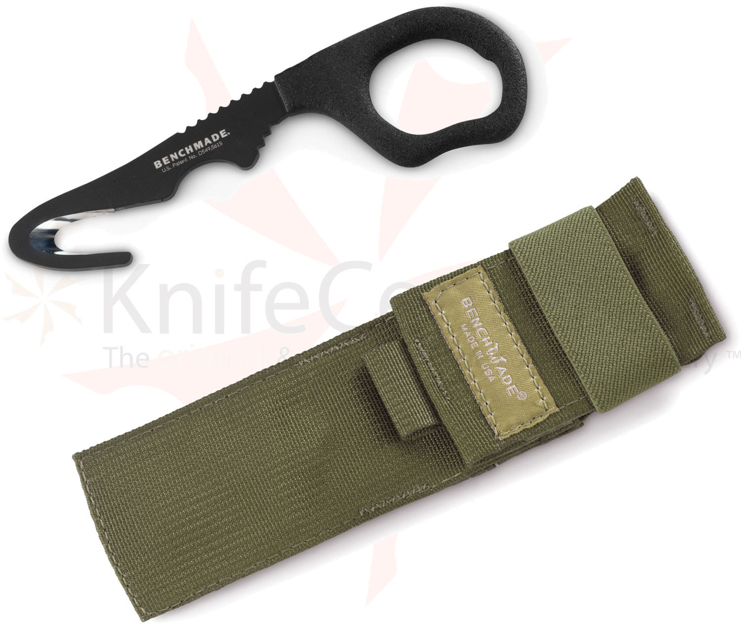Benchmade 15 Safety Cutter Rescue Hook, 6.10" Overall, Soft ADC MOLLE ...