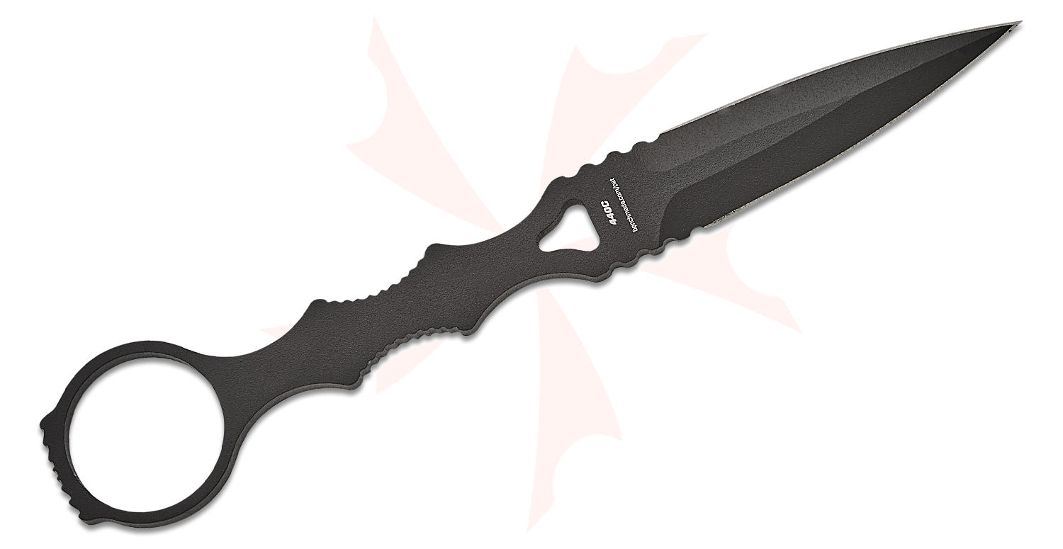 Benchmade 176BK-COMBO SOCP Dagger 3.22" Black Blade with Trainer, Black ...