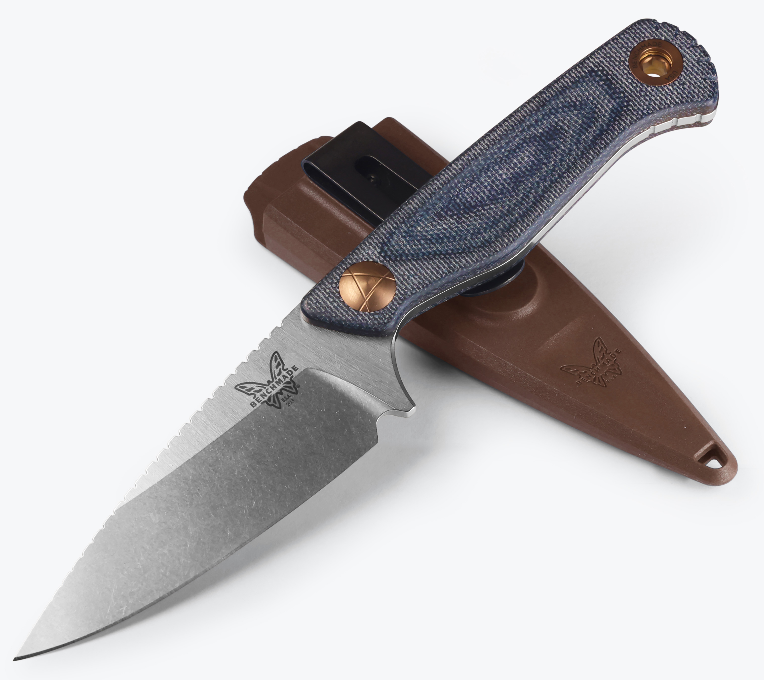 Benchmade Dacian Pocket Fixed Blade Knife 3.54" CPM-MagnaCut Satin ...