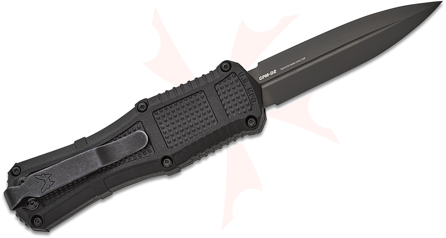 Benchmade 3375GY Mini Claymore OTF AUTO Knife 3.02" CPM-D2 Smoke Gray ...