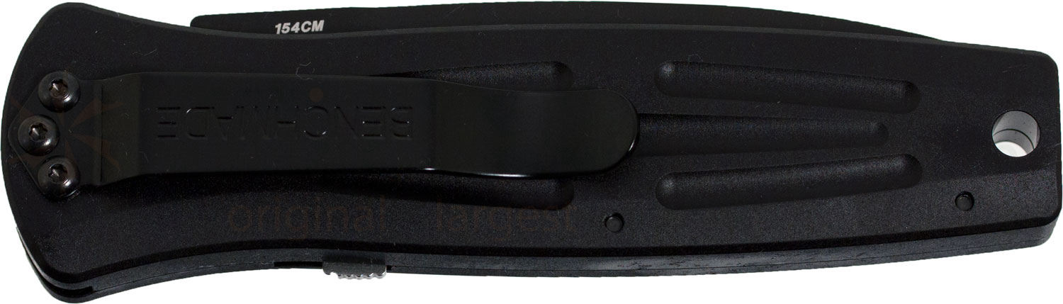 Benchmade 3550 Pardue AUTO 2.98" Black Combo Blade, Aluminum Handles ...