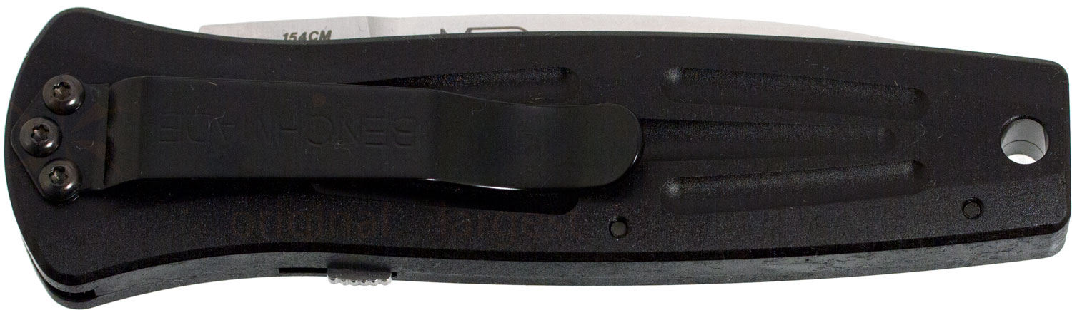 Benchmade 3550 Pardue AUTO 2.98" Satin Plain Blade, Aluminum Handles ...