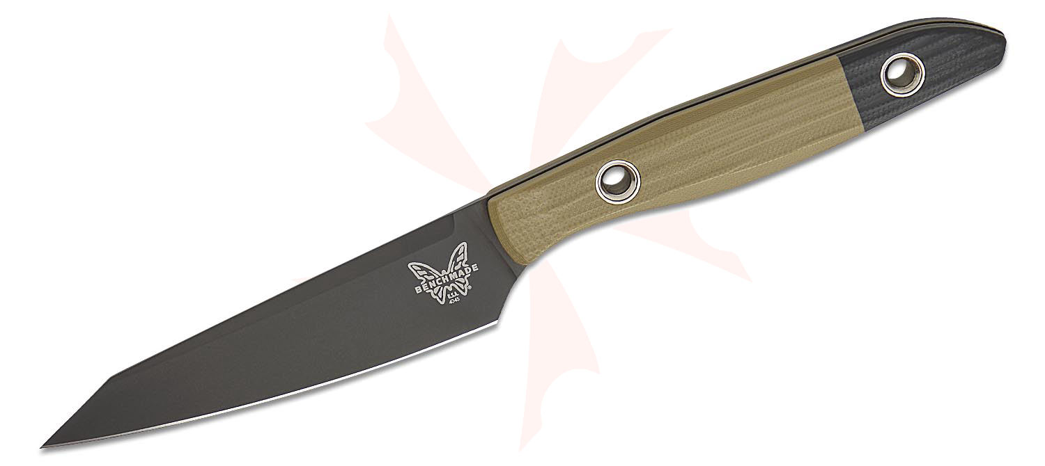 Benchmade Paring Knife Fixed Blade 4.12" CPM-154 Black DLC Utility ...